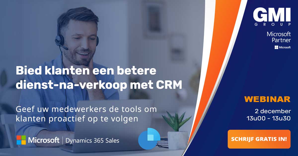 Webinar - Volg uw klanten proactief op met CRM - GMI group